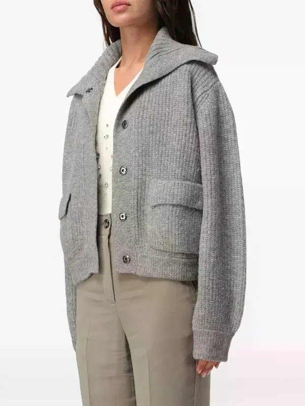 Liu Jo Ribbed-knit Cardigan - Grey