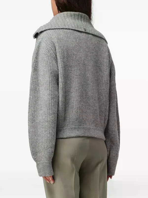 Liu Jo Ribbed-knit Cardigan - Grey