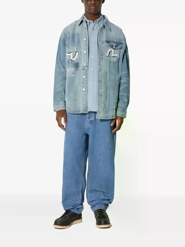 EVISU Patchwork Denim Jacket