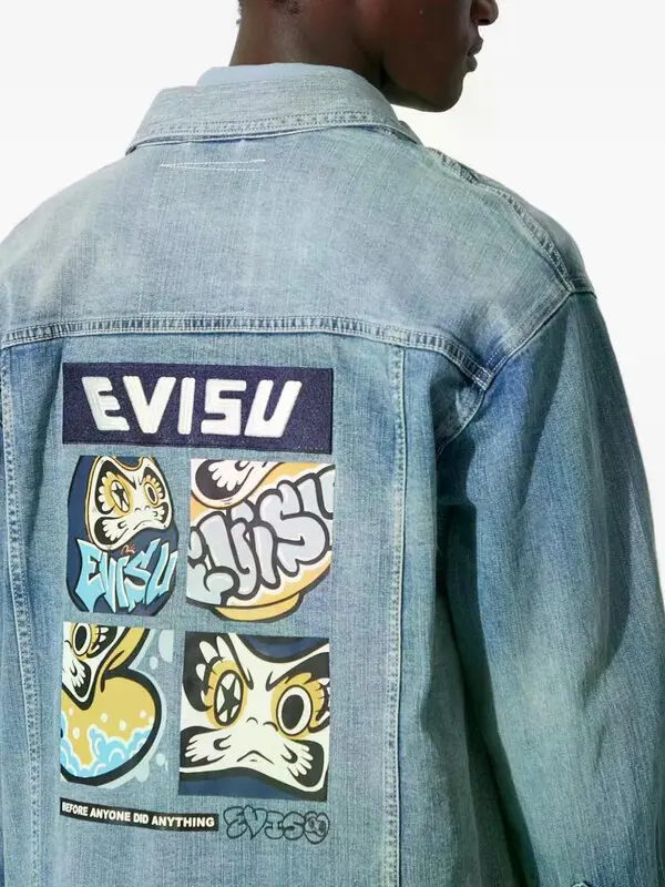 EVISU Patchwork Denim Jacket