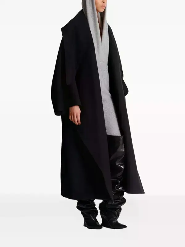 Balmain Oversized Lapel Wool-blend Coat