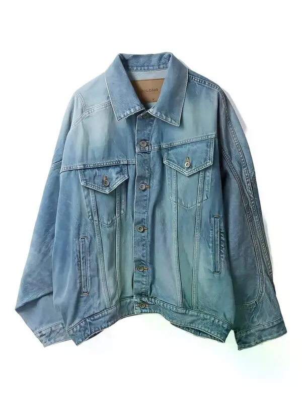 DOUBLET Asymmetric Denim Jacket
