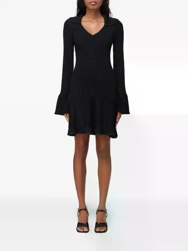 Liu Jo V-neck Flared Mini Dress