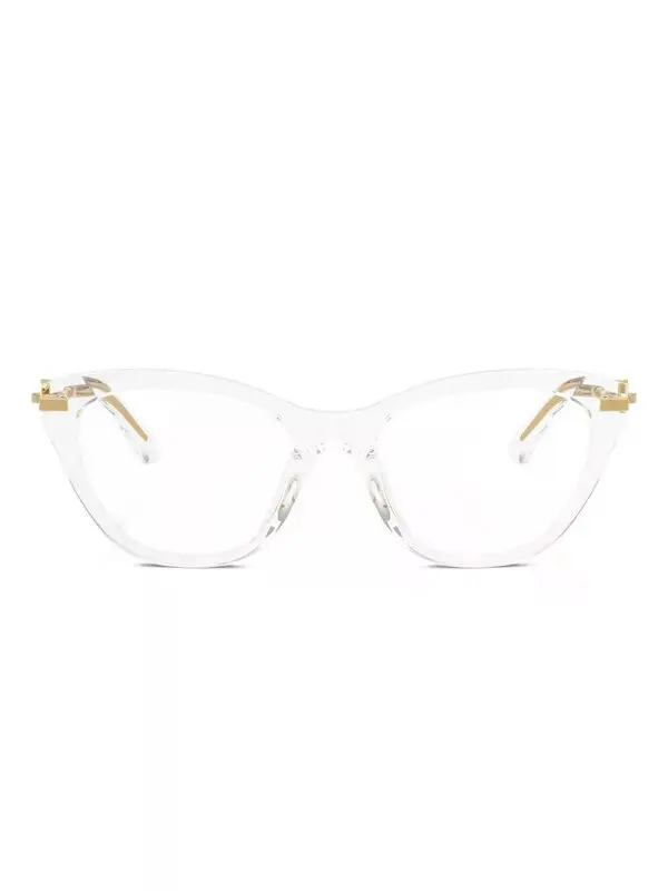 Dolce & Gabbana Cat-eye Frame Glasses - White