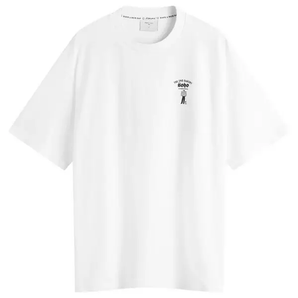 PERCIVAL Patisserie T-shirt Presented By - White