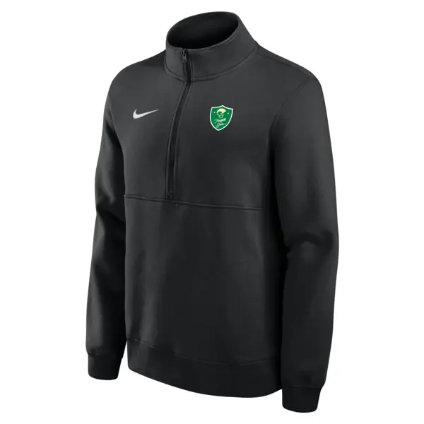 Nike Norfolk State University Club Fleece 1/4-zip Top - Black