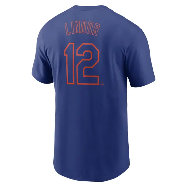 Nike Francisco Lindor New York Mets Fuse Mlb T-shirt - Blue