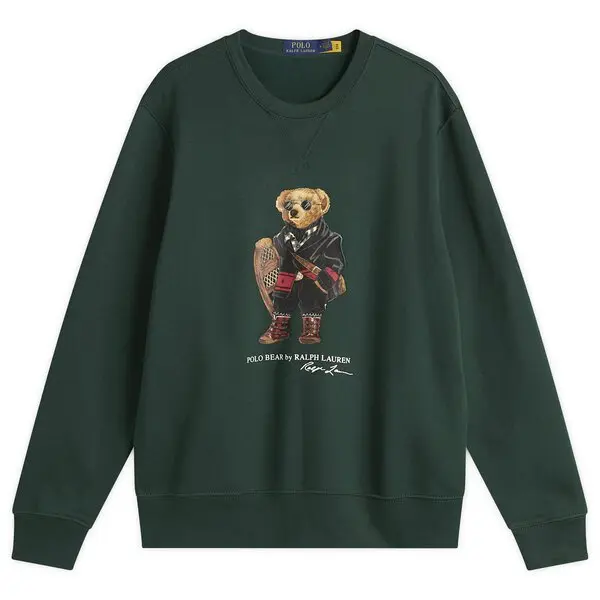 Ralph Lauren Holiday Bear Sweatshirt - Moss Agate
