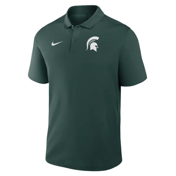 Nike Michigan State Primetime Victory Primary Logo Dri-fit College Polo - Green