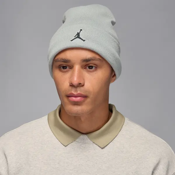 JORDAN Peak Satin-lined Beanie - Grey