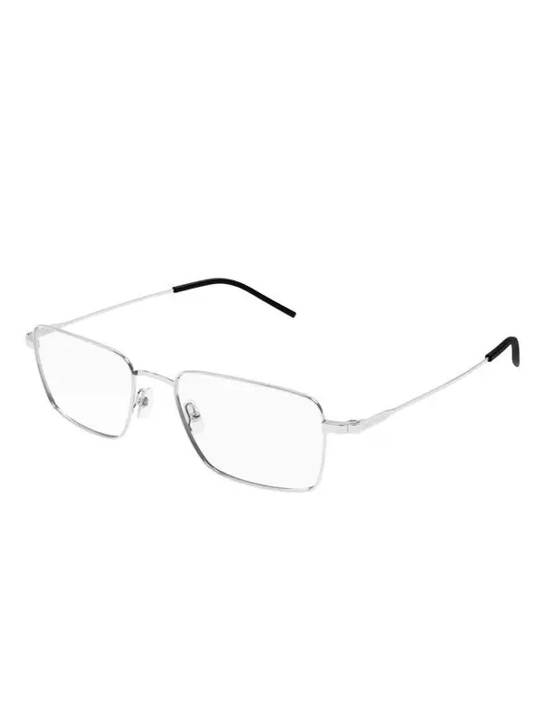 Saint Laurent Rectangle-frame Glasses - Silver
