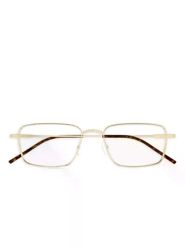 Saint Laurent Square-frame Glasses - Gold