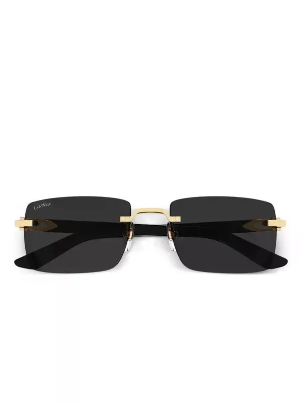 CARTIER Rectangle Sunglasses - Gold