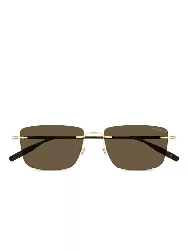 Montblanc Rectangle Sunglasses - Black