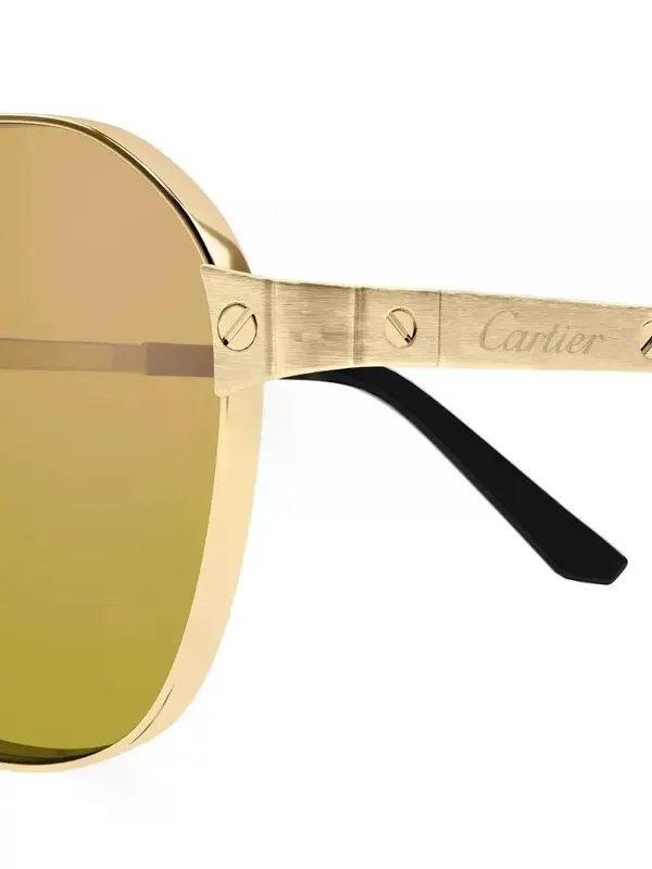 CARTIER Pilot Frame Browline Sunglasses