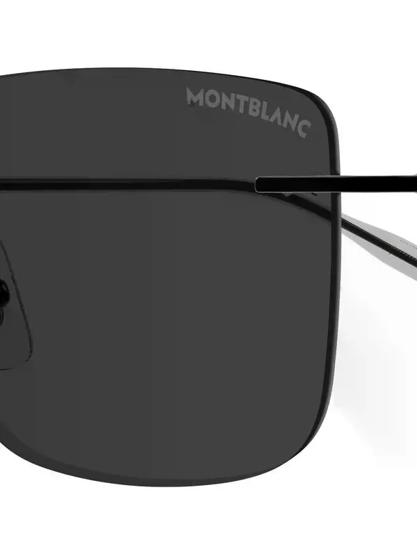 Montblanc Square-frame Sunglasses - Black