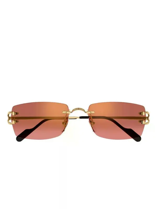 CARTIER Rectangle-frame Sunglasses