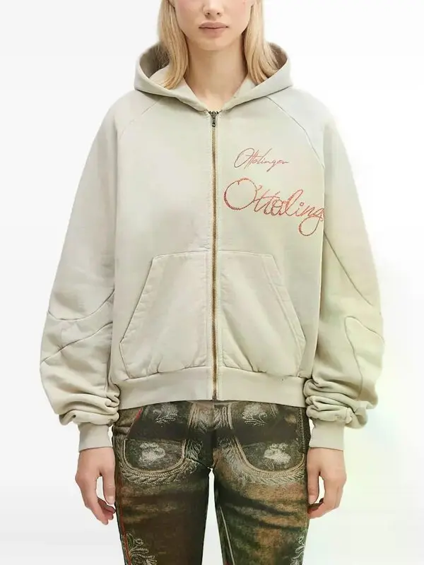 Ottolinger Embroidered Zip-up Hoodie