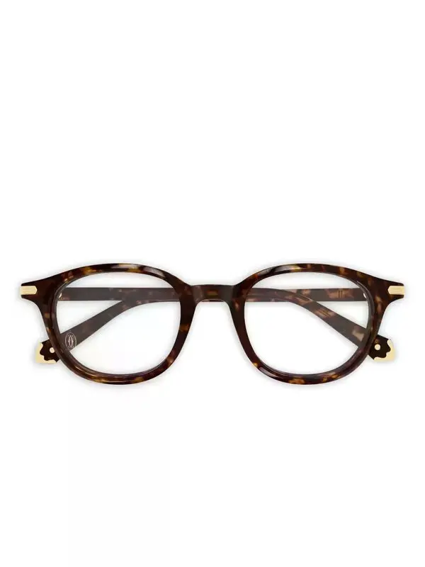 CARTIER Round-frame Glasses - Brown