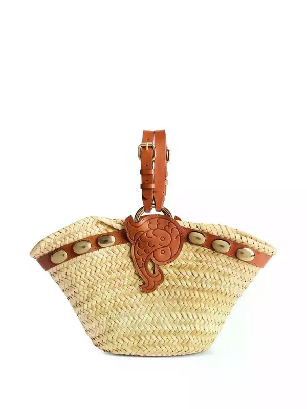 Emilio Pucci Studded Fish-appliqué Beach Bag