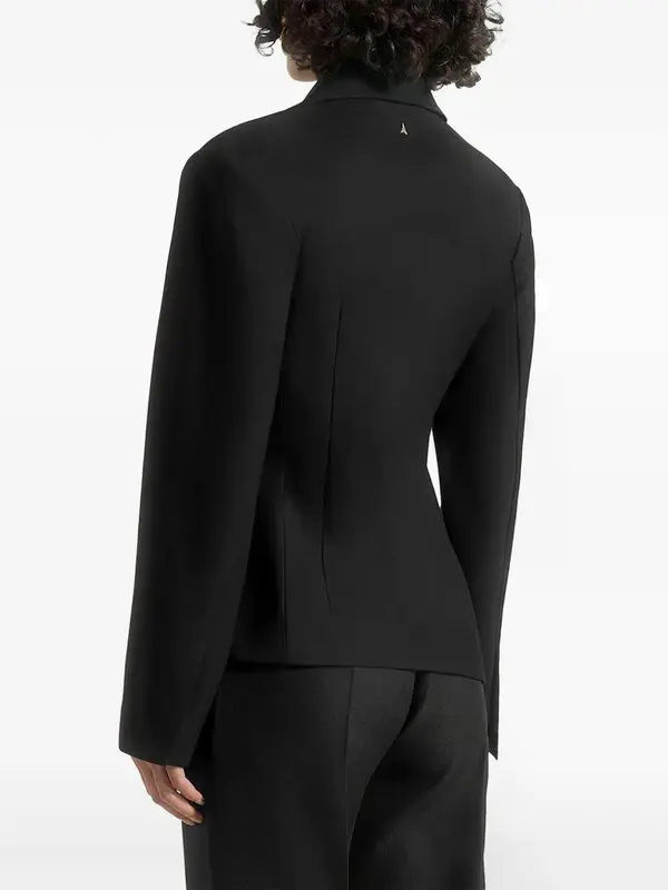 Manière De Voir Thalia Asymmetric Tailored Double Breasted Blazer - Black