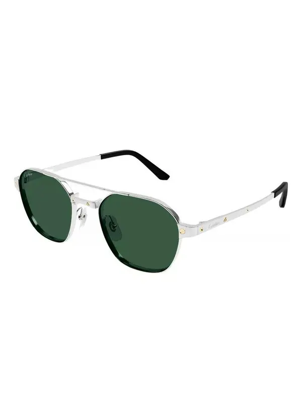 Cartier Pilot-frame Sunglasses - Silver