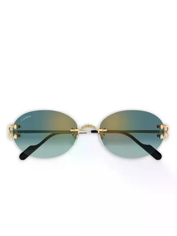 CARTIER Round-frame Sunglasses - Gold