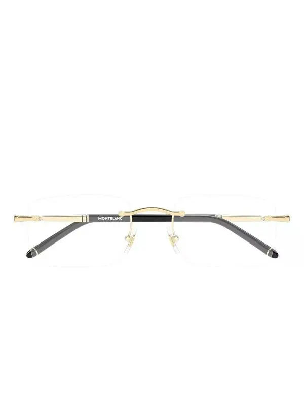 Montblanc Rectangle Eyeglasses - Gold