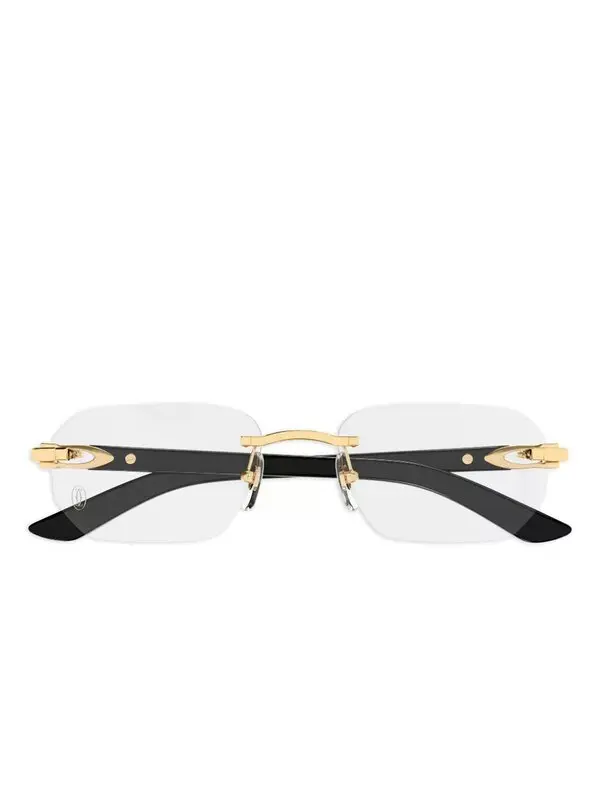 CARTIER Rimless Glasses - Black