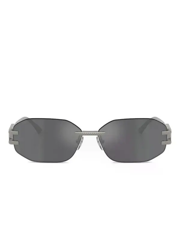 Versace Geometric-frame Sunglasses - Grey