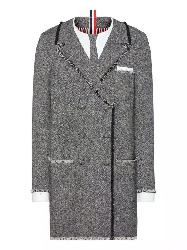 Thom Browne Trompe L'oeil Donegal Tweed Dress