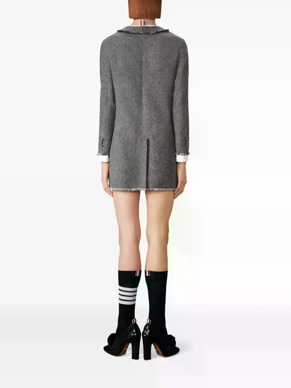 Thom Browne Trompe L'oeil Donegal Tweed Dress