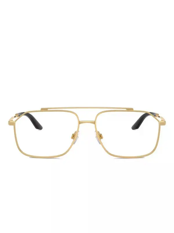Dolce & Gabbana Geometric-frame Glasses - Gold