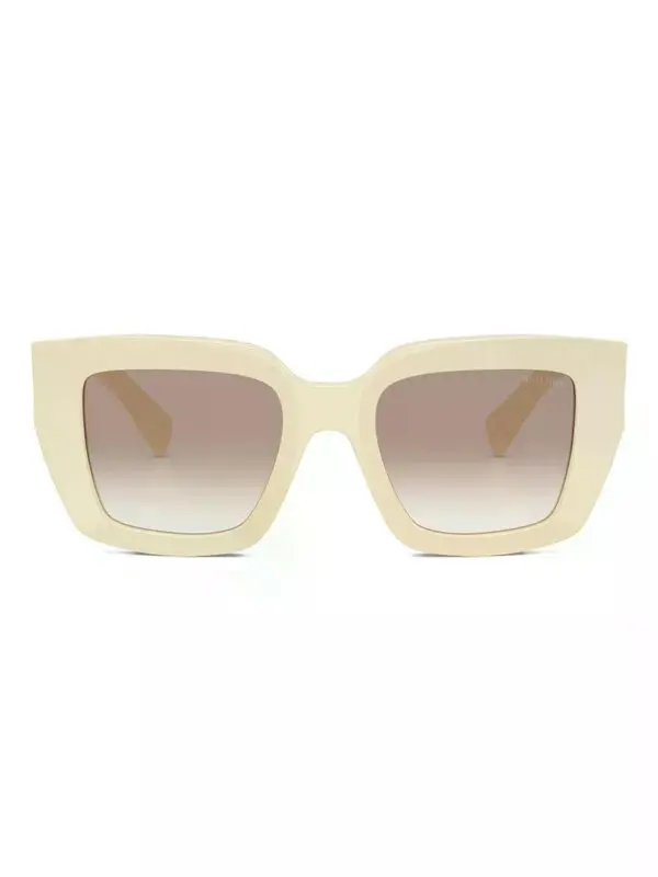 Miu Miu Square Frame Sunglasses - Neutrals