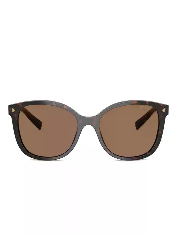 Prada Round-frame Sunglasses - Brown