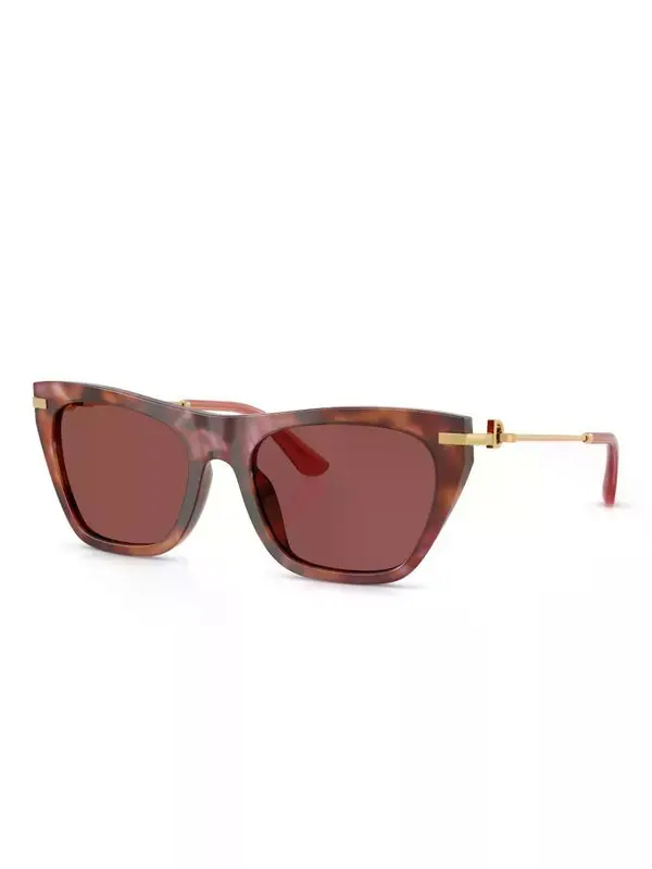 Dolce & Gabbana Tortoiseshell Effect Cat-eye Sunglasses