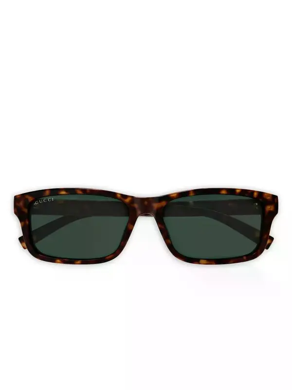 Gucci Rectangle Sunglasses - Brown