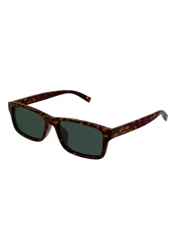 Gucci Rectangle Sunglasses - Brown