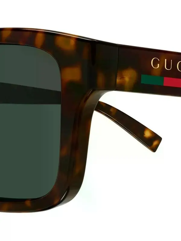 Gucci Rectangle Sunglasses - Brown