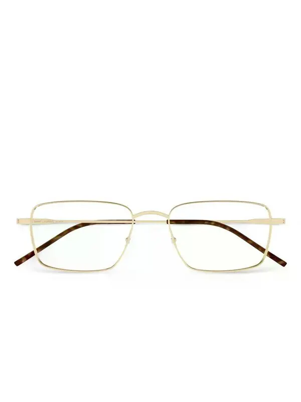 Saint Laurent Square Frame Glasses - Gold