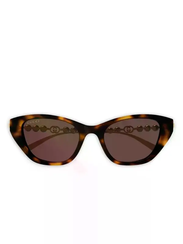 Gucci Gg1968s Cat-eye Sunglasses - Brown