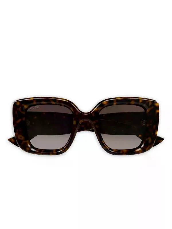 Gucci Gg1975s Geometric Sunglasses - Brown