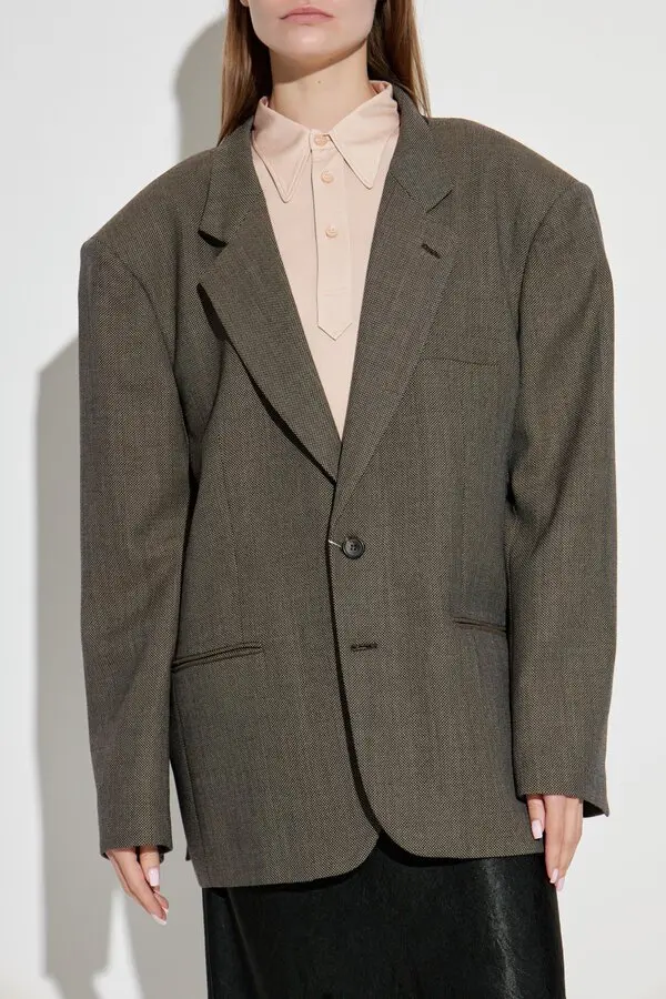 MAISON MARGIELA Wool Blazer - Brown