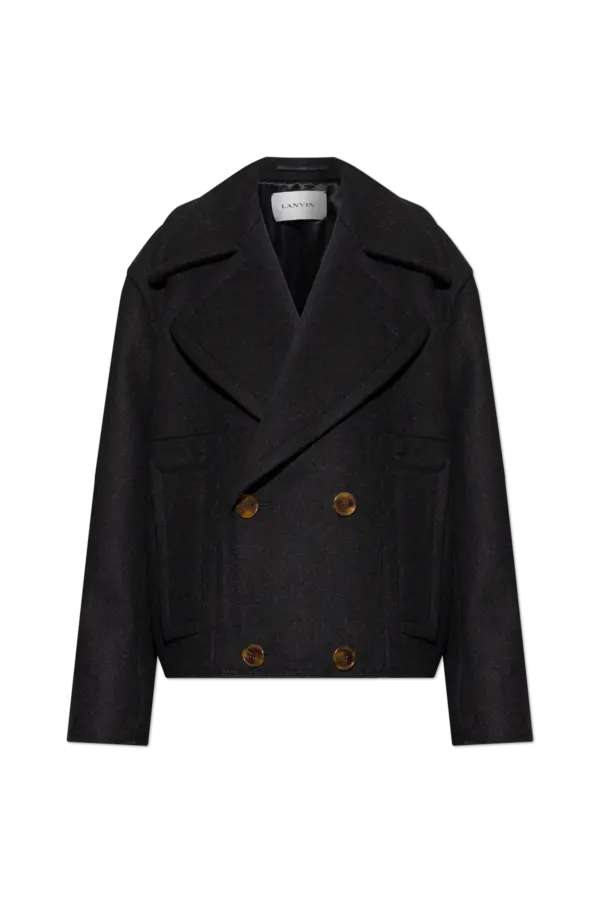 LANVIN Wool Double-breasted Coat