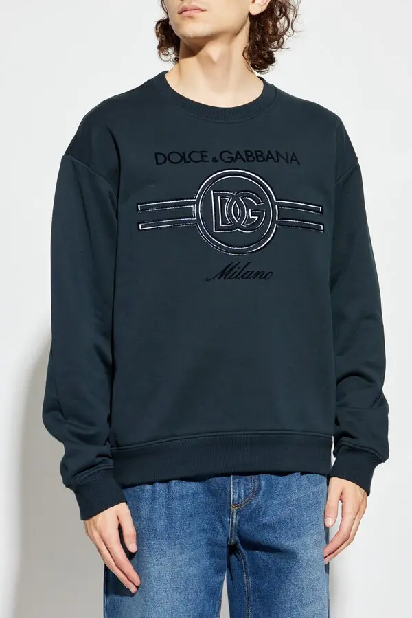 Dolce & Gabbana Sweatshirt With Raised Logo
