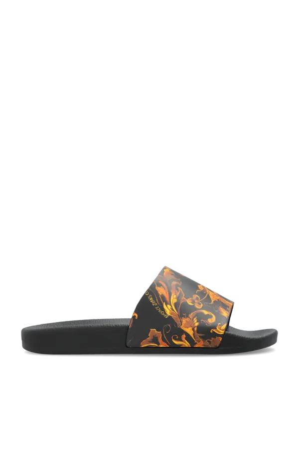 Versace Printed Rubber Slide Sandals