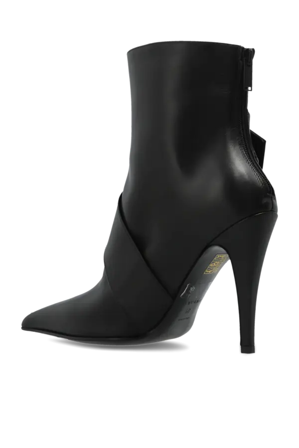 Alexander McQueen Heron Heeled Ankle Boots - Black