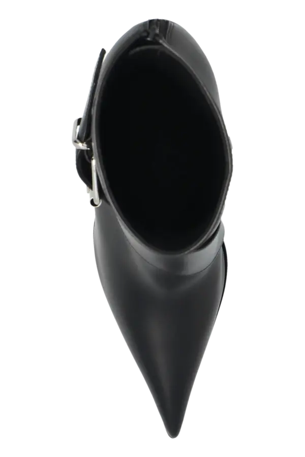 Alexander McQueen Heron Heeled Ankle Boots - Black