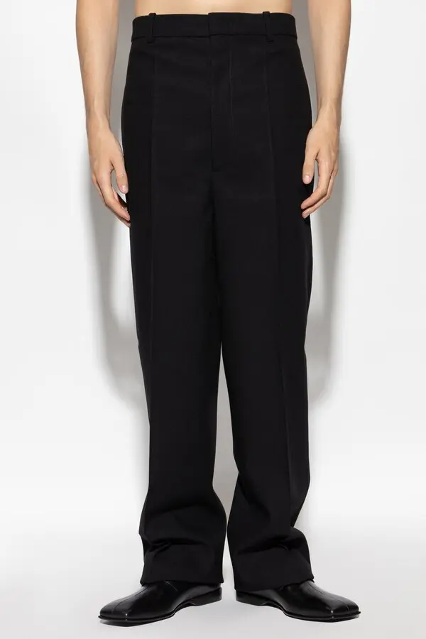 JIL SANDER Wool Pleated Trousers
