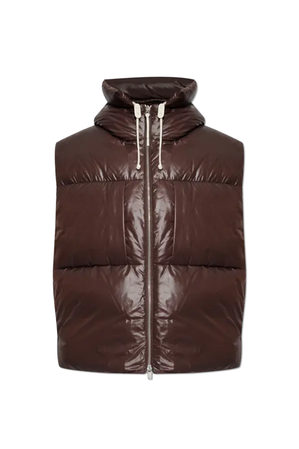 JIL SANDER Puffer Vest With Hood